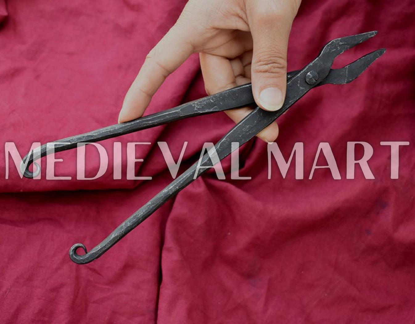 MEDIEVALMART Handcrafted Medieval Blacksmith's Tongs