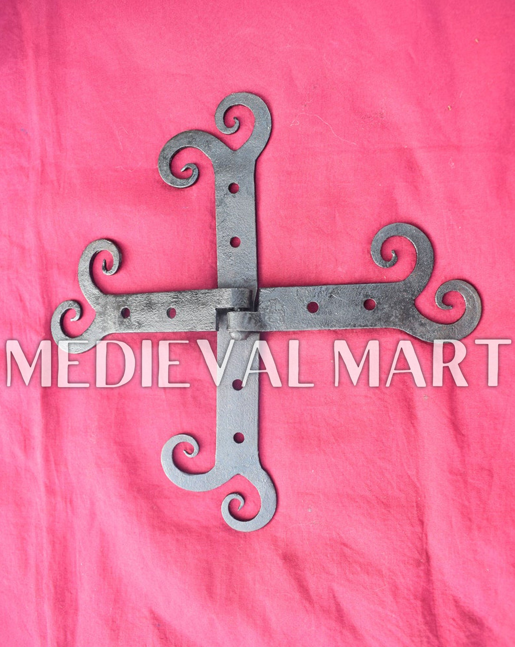 MEDIEVALMART Hand Forged Medieval Wrought Iron Door Hinges. Set Of 2 ...